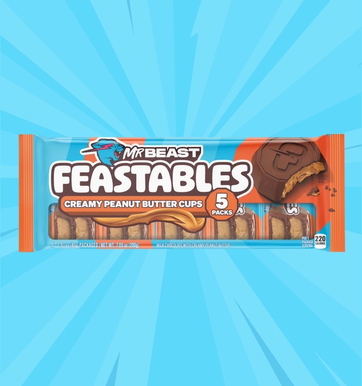 Chocolatinas Feastables Sampler Pack x 4 Unidades 60g